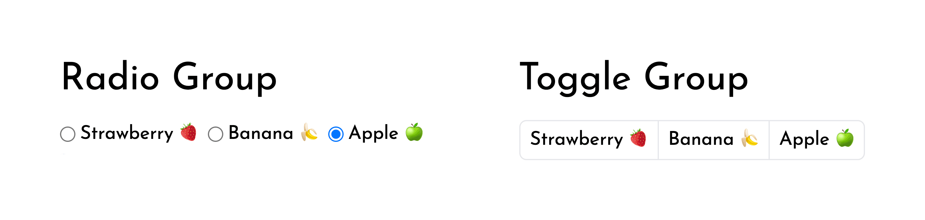 React toggle group component React toggle group component